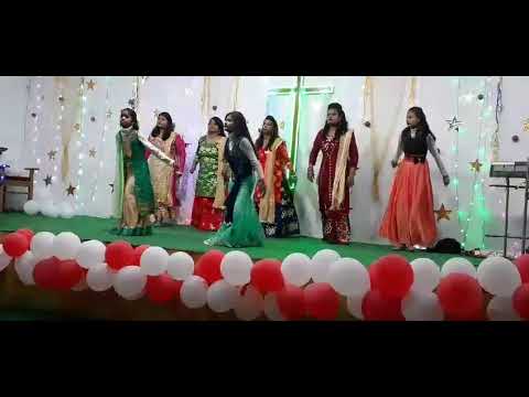 christmas song n dance, nagpuri christmas dance by church ladies team ...