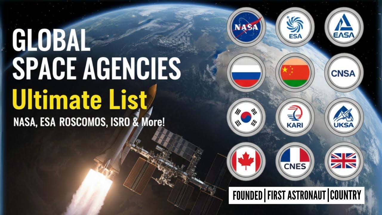 List of All Government Space Agencies Worldwide Names || Mystery Files ...