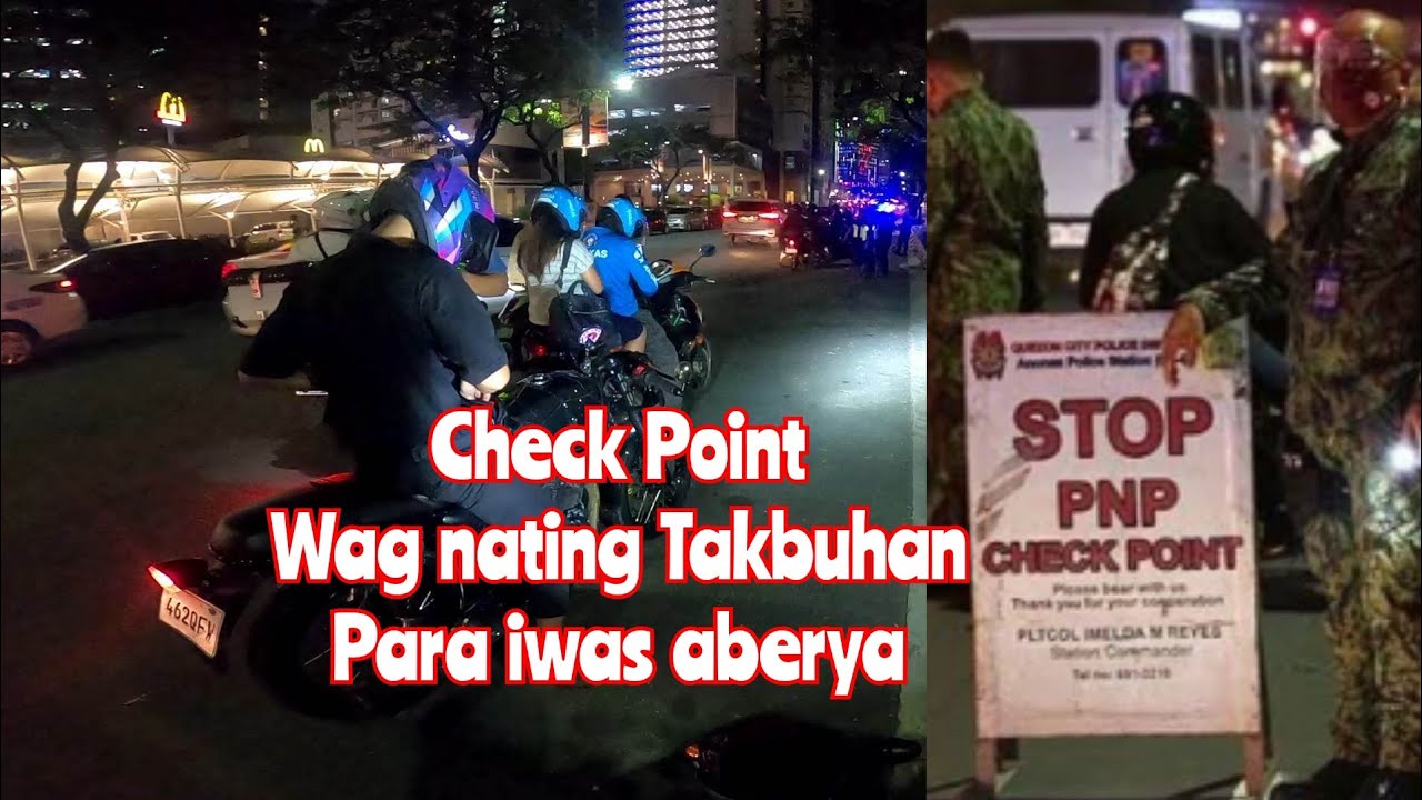 Check Point wag nating Takbuhan para iwas aberya - YouTube