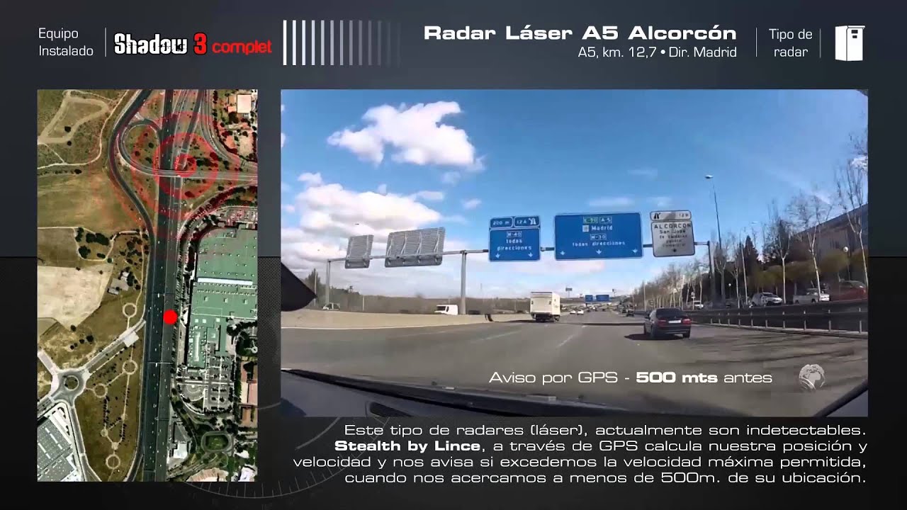 Radar Fijo A5 Alcorcon Laser - YouTube