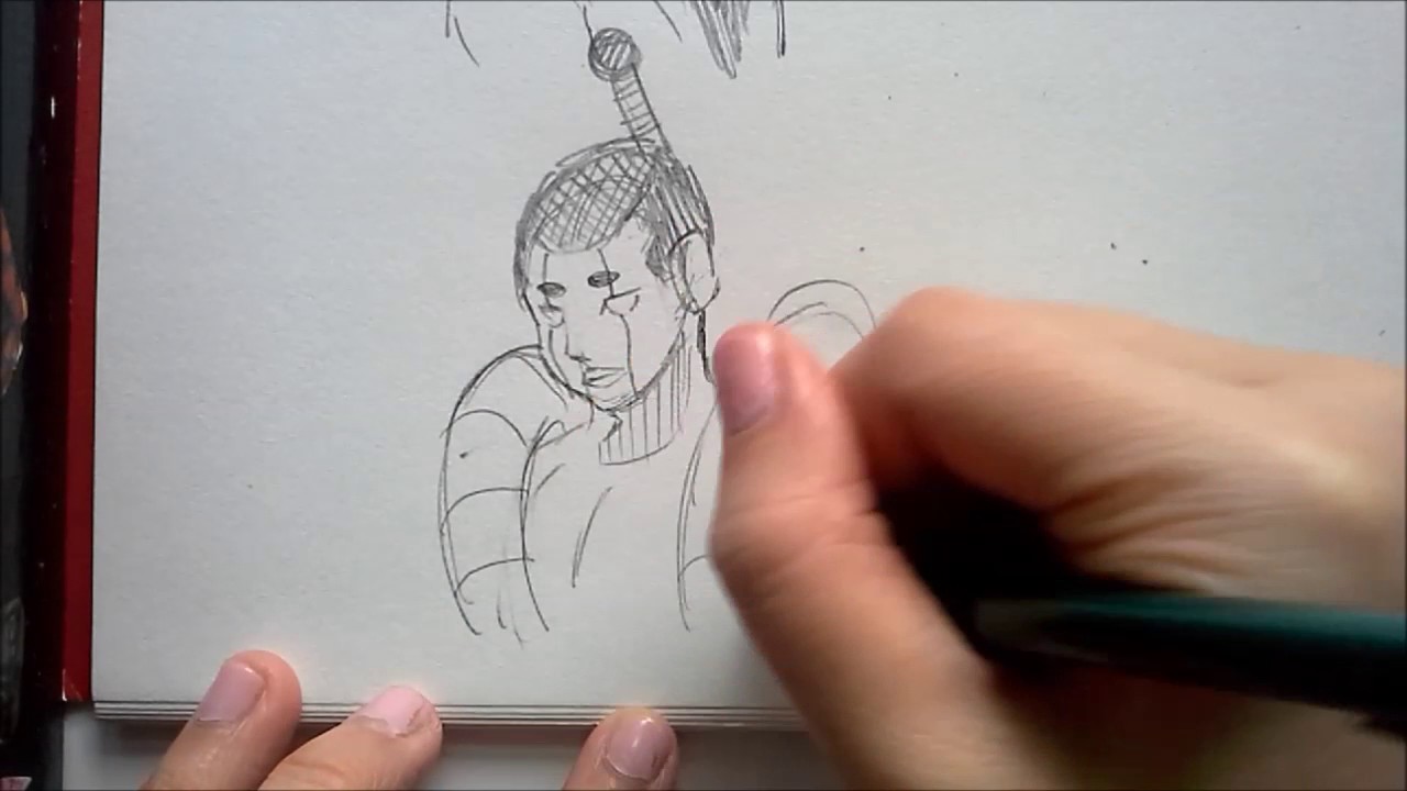 ace attorney sketch page (pencil) - YouTube