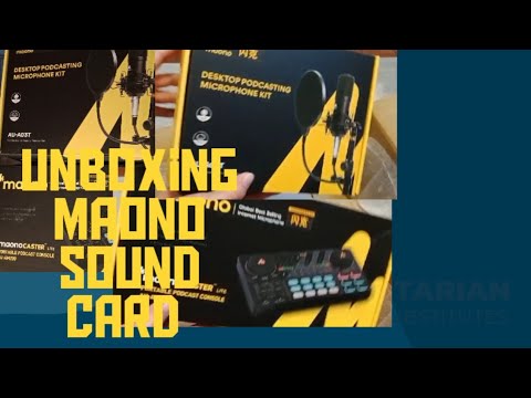 UNBOXING MAONO SOUND CARD - YouTube
