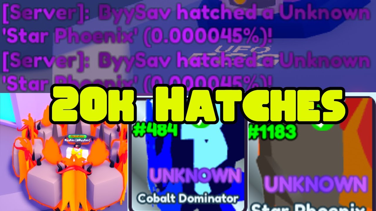 Hatching 20k eggs in Free Hatchers Roblox - YouTube