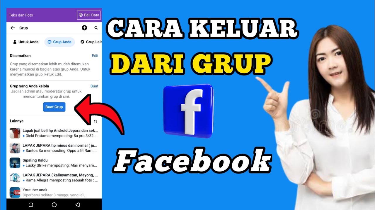 Cara Keluar Dari Grup Facebook | Tutorial Cara Keluar Dari Grup Facebook dengan Cepat dan Mudah ...
