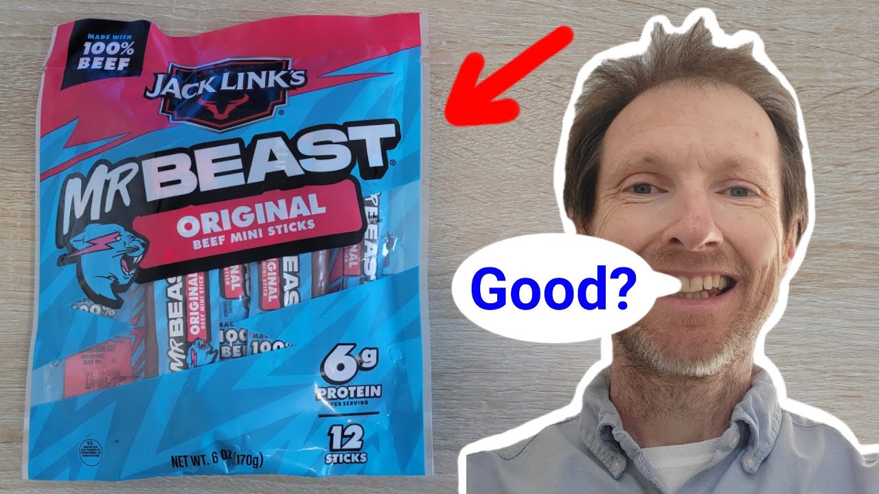 Jack Link’s & Mr Beast Original Beef Mini Sticks - YouTube