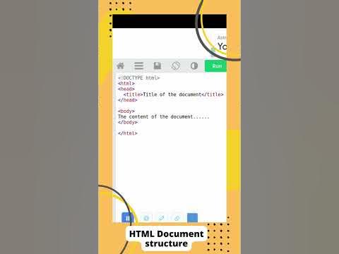 HTML Document Structure #codeforcareer | #100daysofcode - YouTube