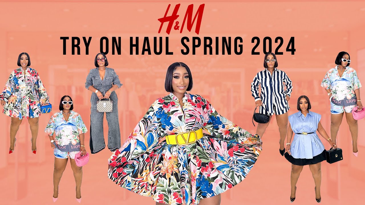 H&M NEW IN TRY ON HAUL SPRING 2024 / FASHION CLOTHING HAUL 2024 - YouTube