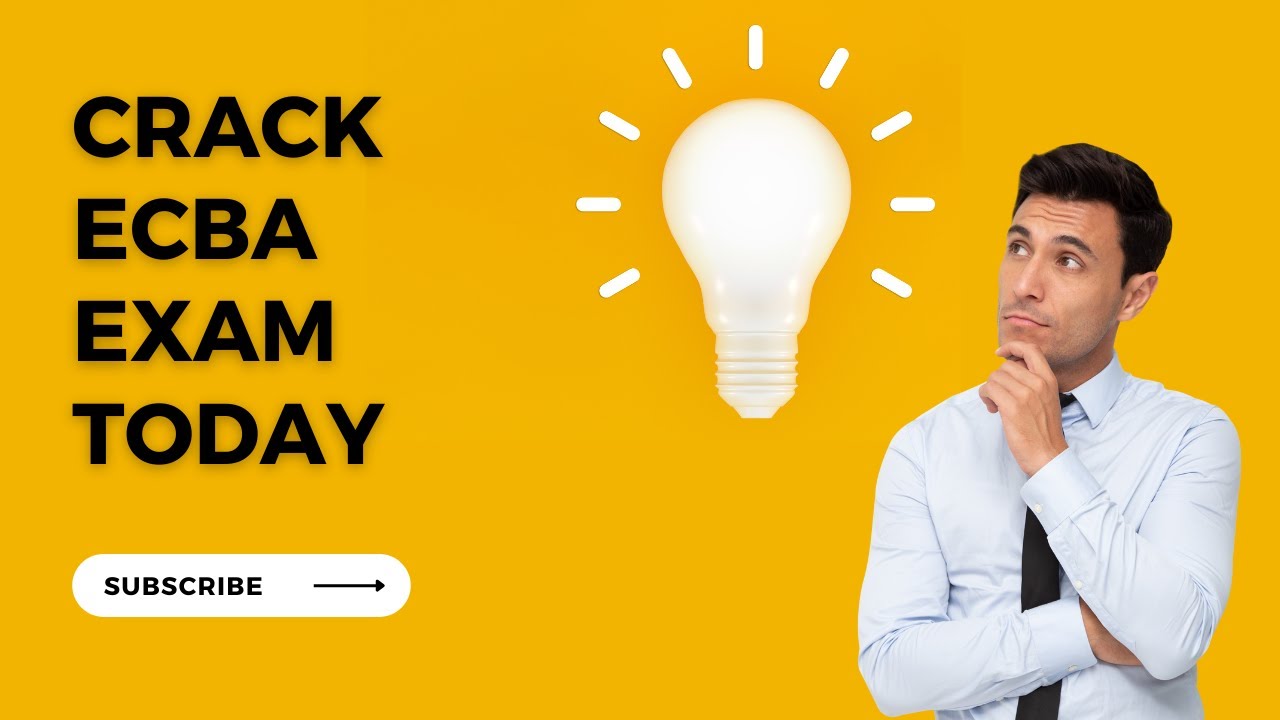 ECBA Exam Prep! Mock test questions! Business Analysis! - YouTube