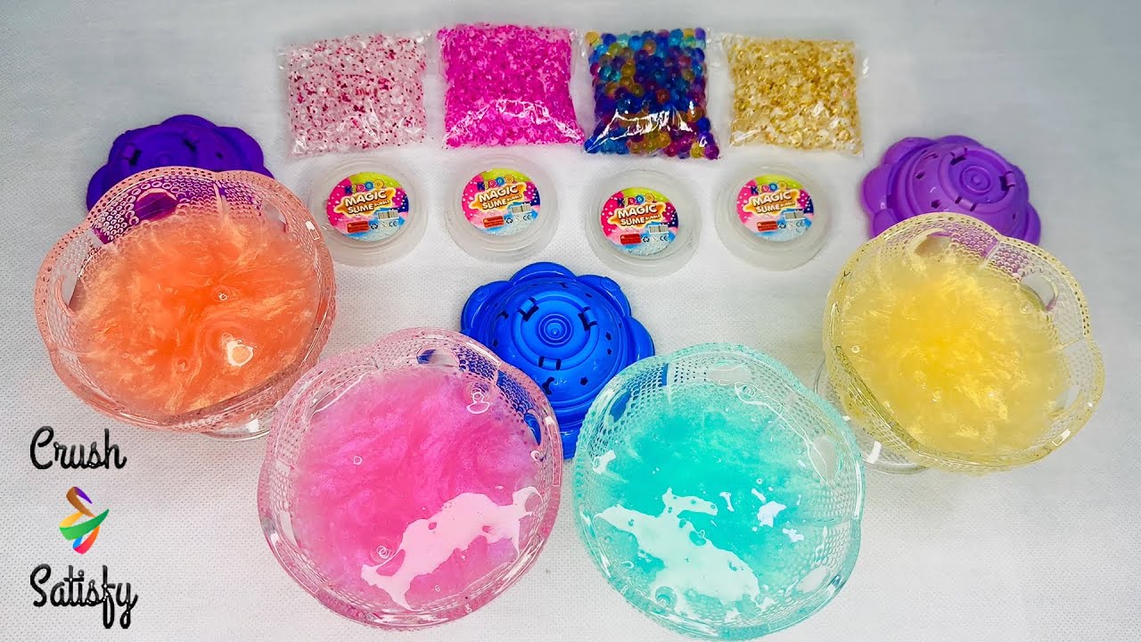 Ultimate Water Beads and Multi Color Slime Mixing ASMR - YouTube