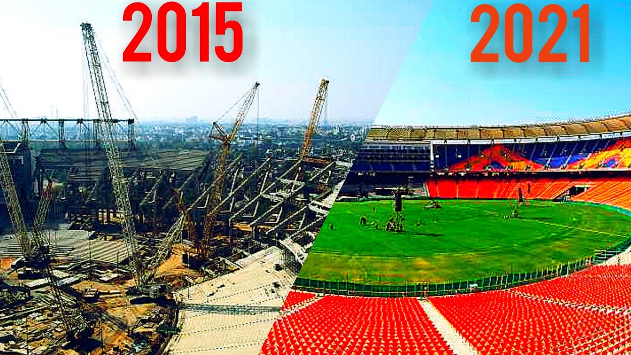Narendra Modi Stadium | Construction of World's Largest Cricket Stadium ...