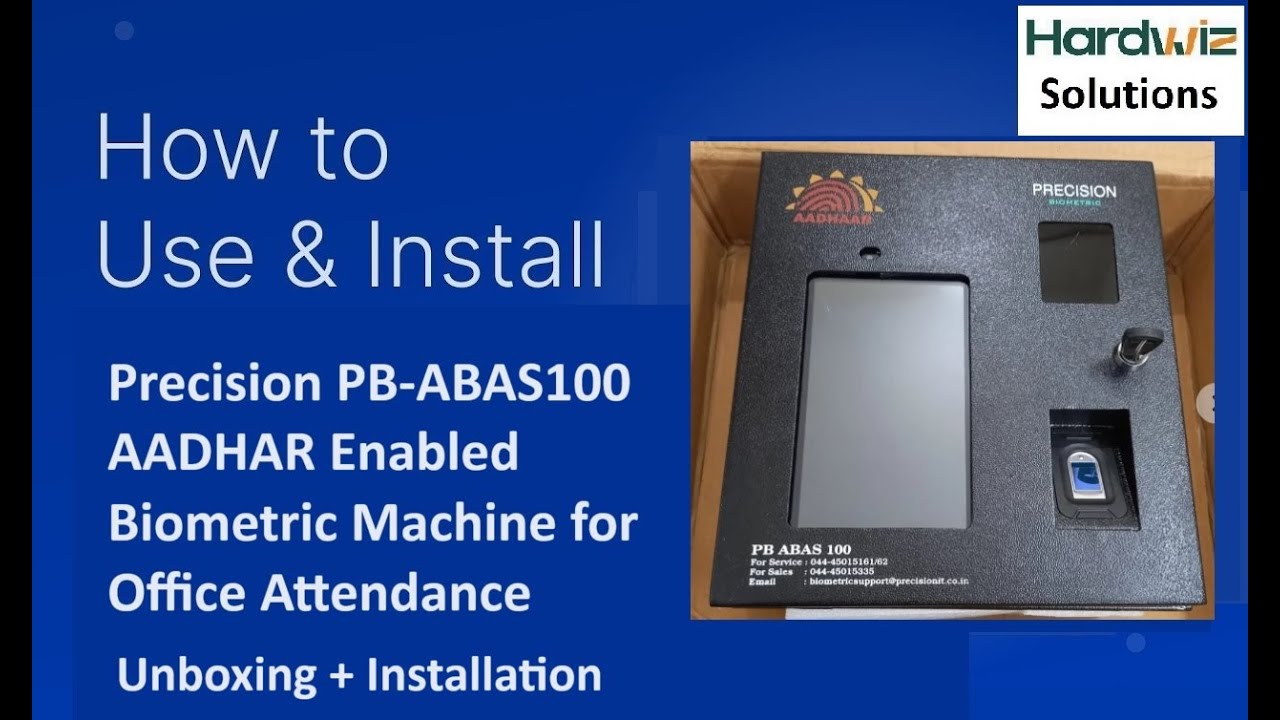 Precision Biometric PB ABS 100 Installation | Aadhaar Biometric ...
