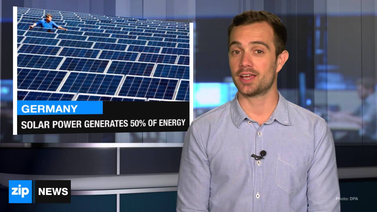 German Solar Power Generates 50% of Energy - June 26, 2014 - YouTube