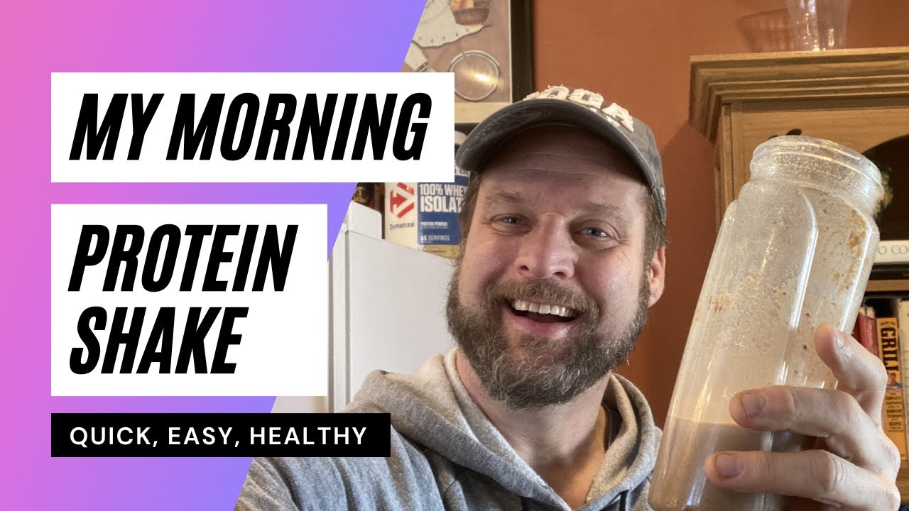 My morning protein shake routine - YouTube