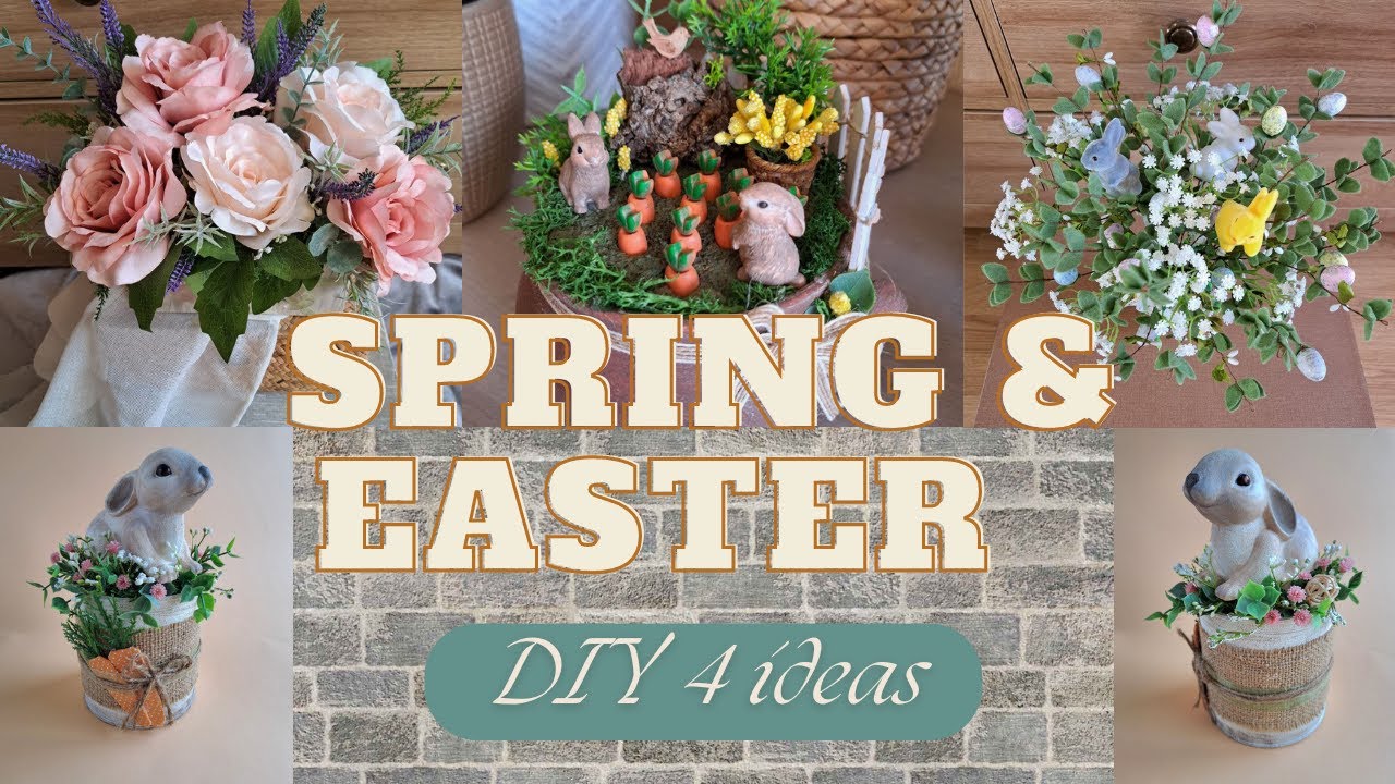 Spring & Easter DIY 4 ideas - YouTube