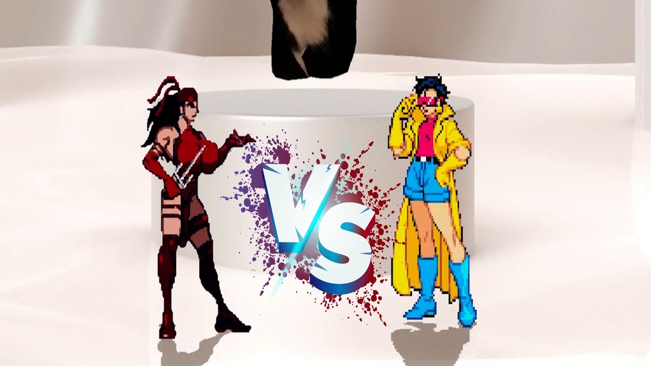 Elektra Vs Jubilee | MARVEL VS CAPCOM MUGEN - YouTube