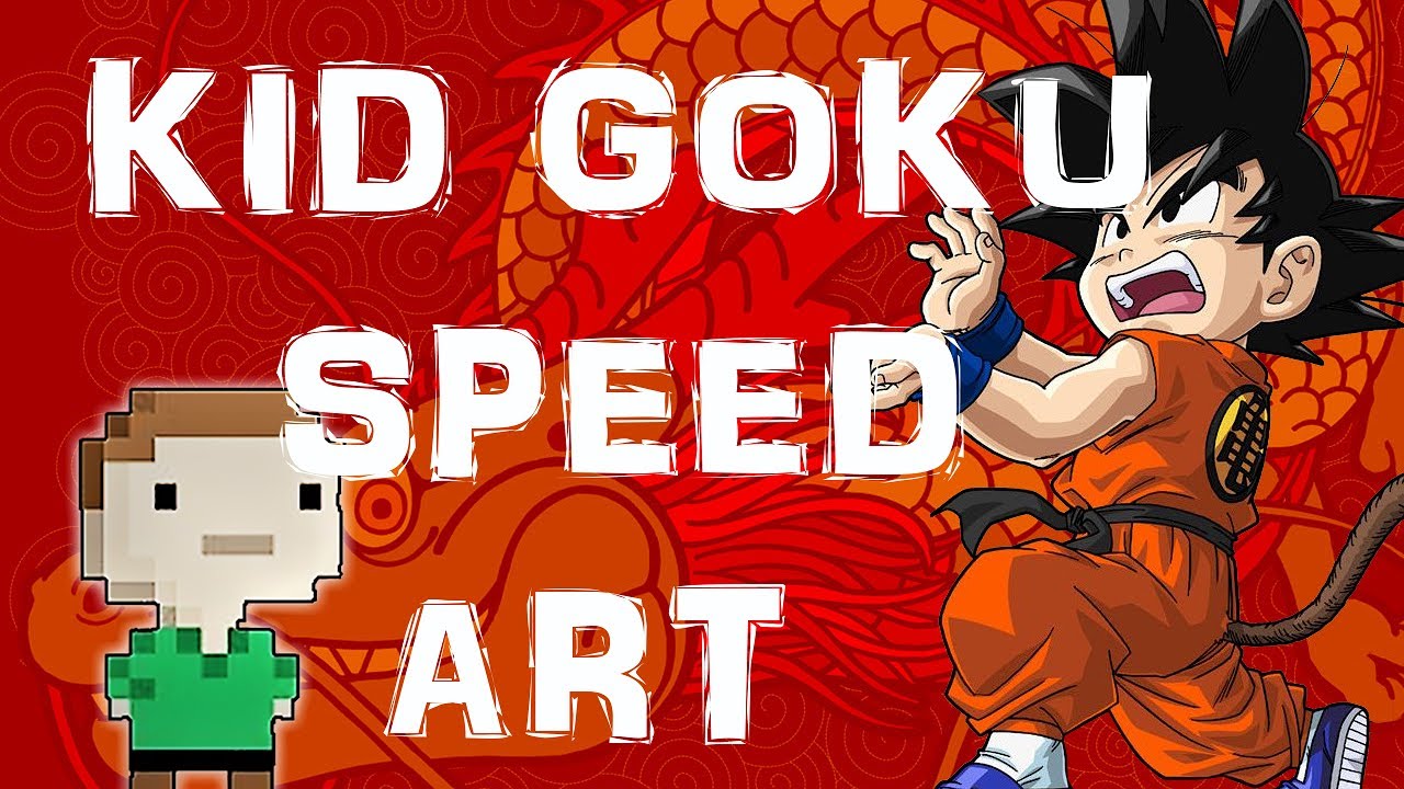 Kid Goku Speed art - ONE OF MY BEST !!! - YouTube
