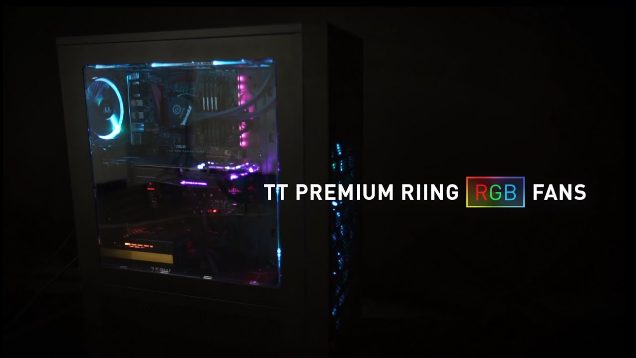 Introducing TT Premium Edition Riing RGB LED Fans - YouTube