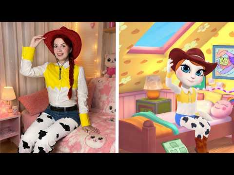 TOY STORY 5 - Jessie in Real Life vs Game | My Talking Angela 2