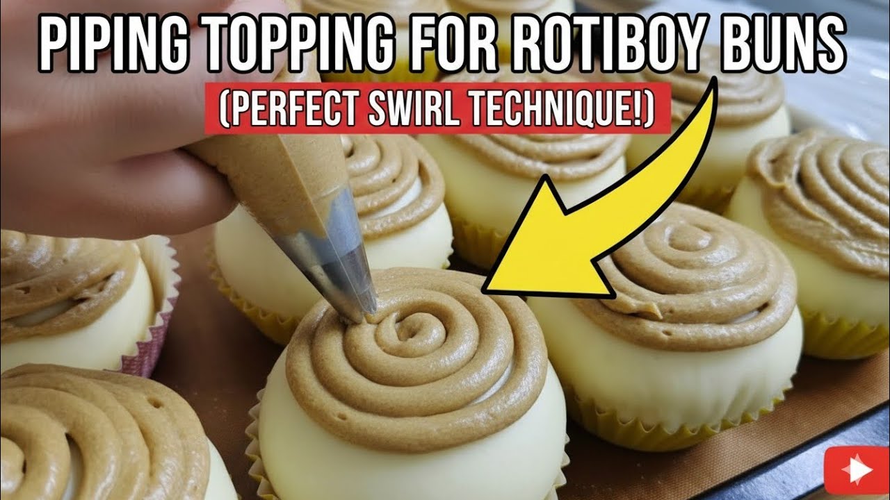 Rahsia Topping Kopi Rotiboy Tak Meleleh! (Step-by-Step Piping) ☕️🍞 ...