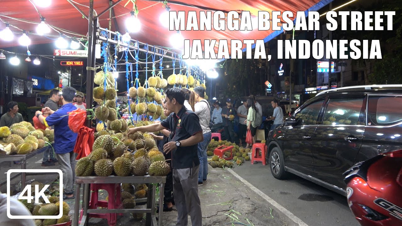 [4K] Night Walking from Mangga Besar Station to Pancoran (Chinatown ...