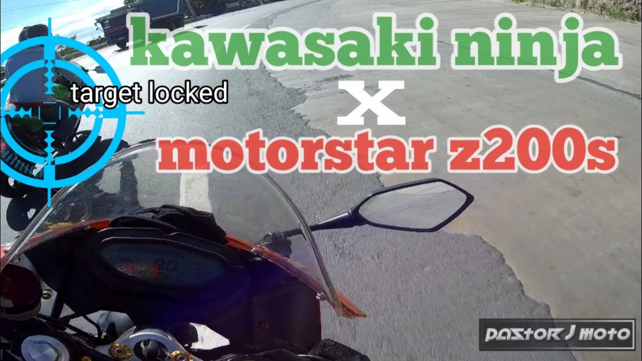 HINDE KITA TATANTANAN 😅 / MOTORSTAR Z200S chasing KAWASAKI NINJA ...