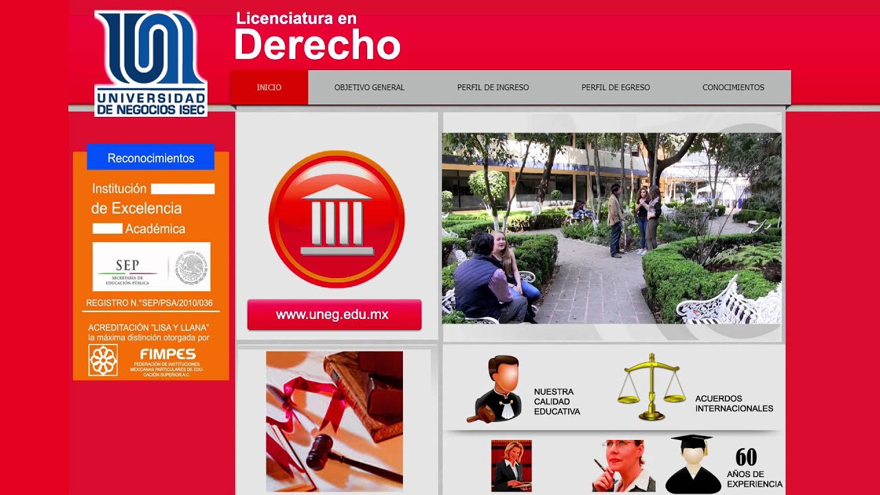 Licenciatura en Derecho - Universidad de Negocios ISEC - YouTube