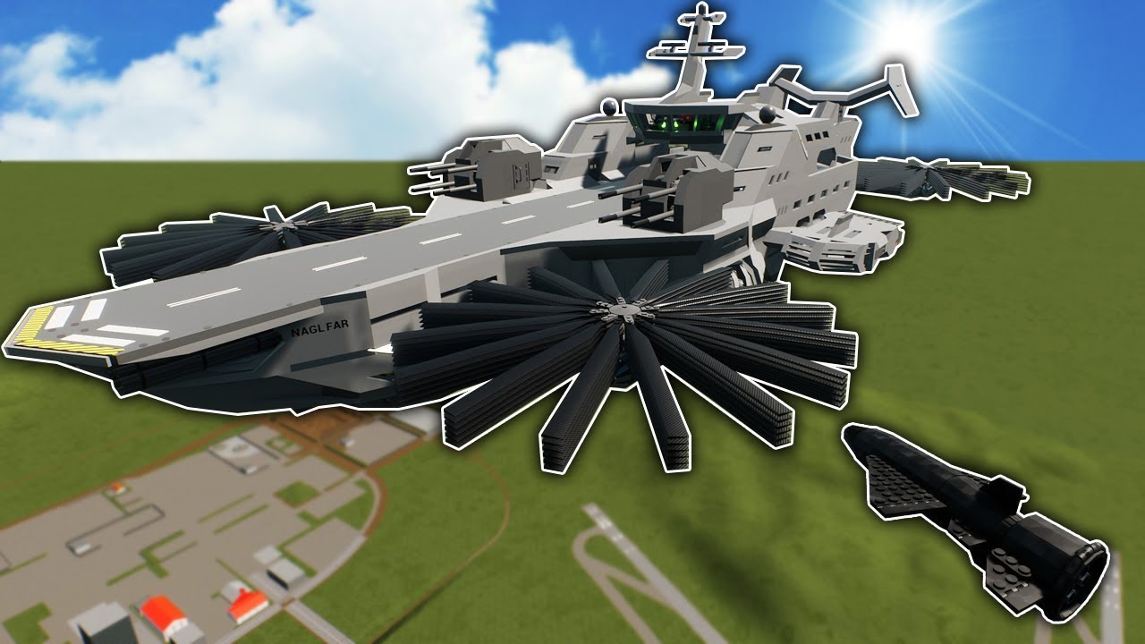 Can a LEGO NUKE Take Out a HELICARRIER? - Brick Rigs Lego Gameplay ...