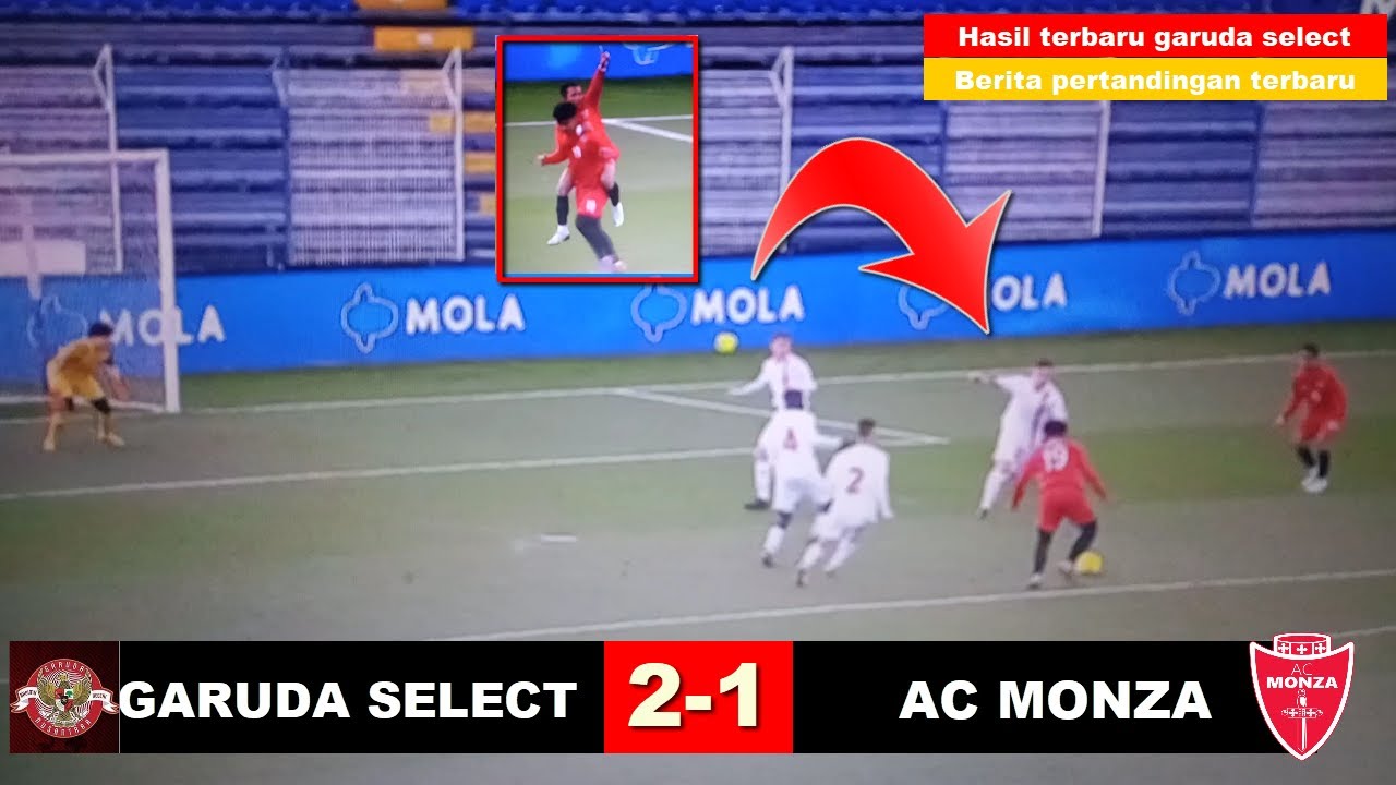 HASIL GARUDA SELECT (2-1) AC MONZA || HASIL PERTANDINGAN TERBARU GARUDA ...