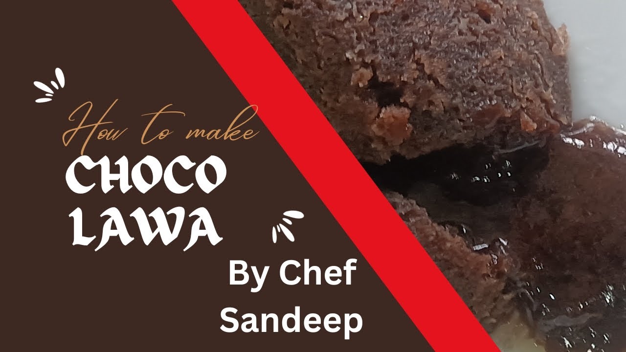 How to make choco lawa cake at home in professional style by chef ...