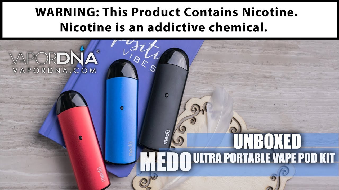 Unboxed With VaporDNA The Medo Ultra Portable Vape Pod Kit - YouTube