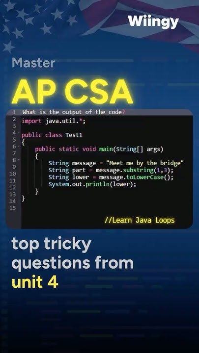 What Is the Output of the Code? AP CSA Practice Question - YouTube