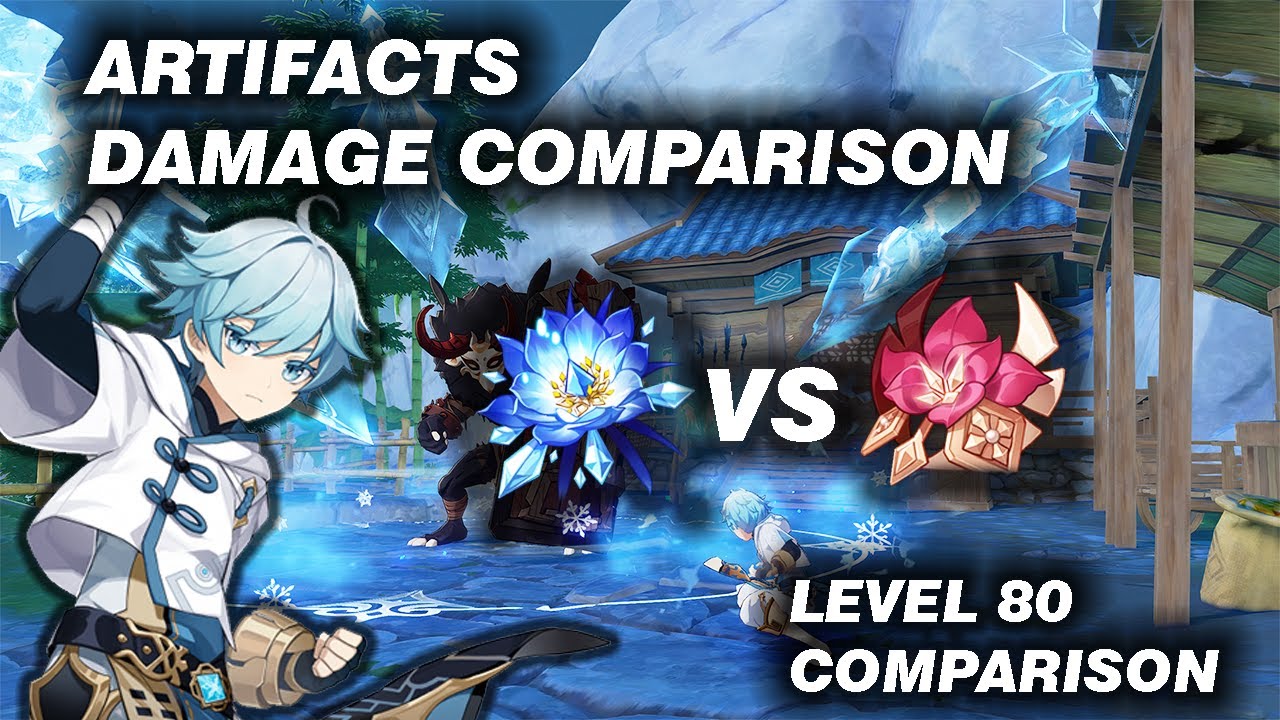 Blizzard Strayer VS Gladiator Finale (Comparison) | Chongyun Genshin ...