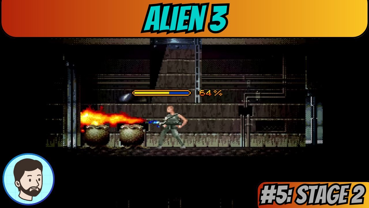 Alien 3 (Super Nintendo) - Part 5: Stage 2 - YouTube