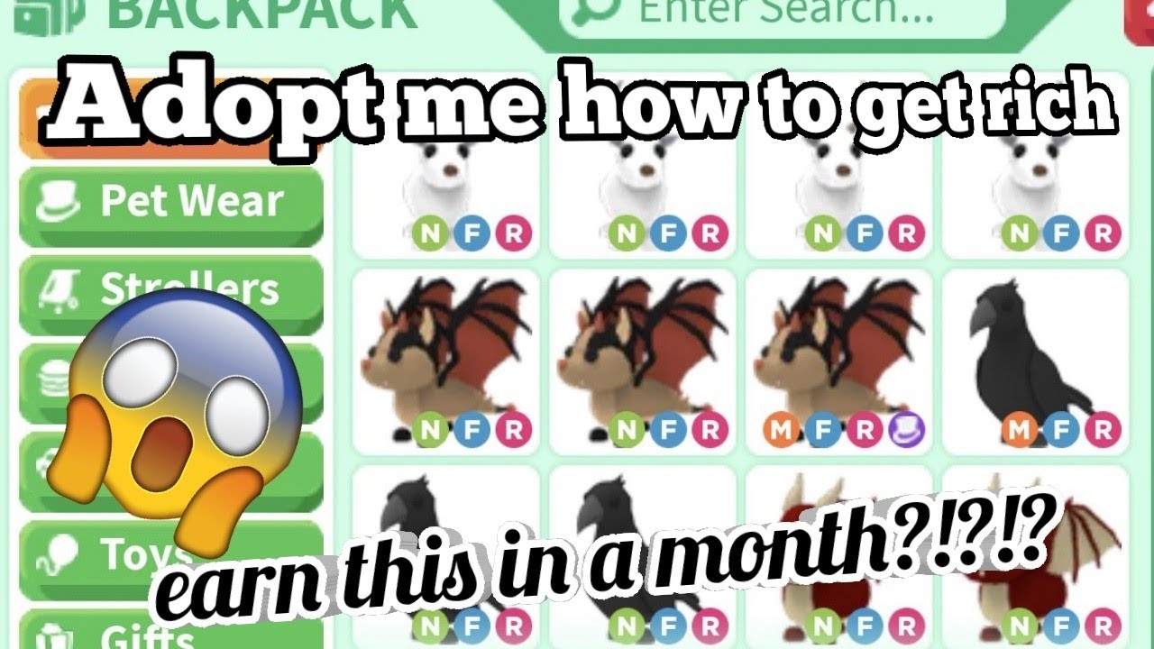 How to get a rich inventory - roblox adopt me - YouTube