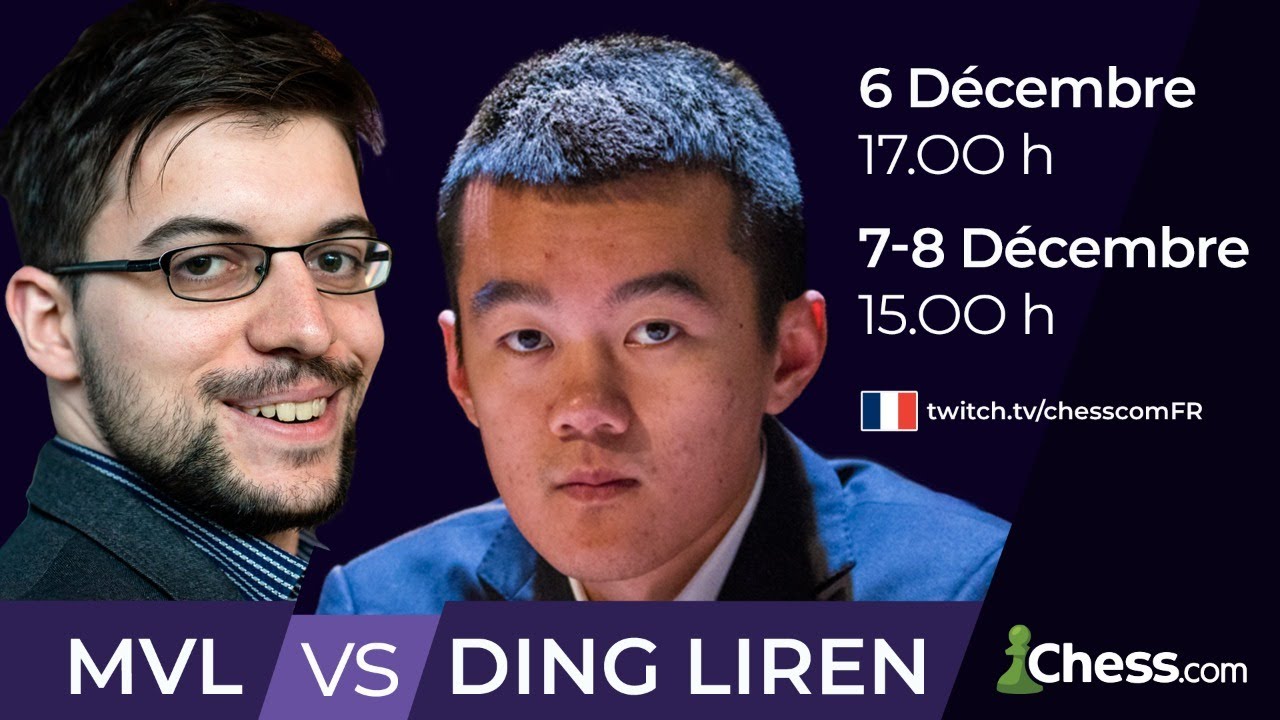 Finale du Grand Chess Tour - MVL contre Ding Liren J2 - YouTube