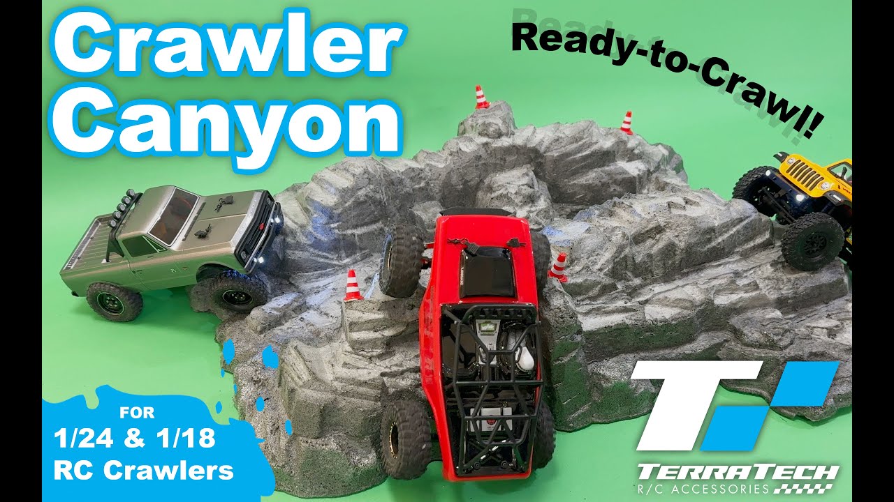Unbox and Crawl 1/24 Crawler Course! Indoor rock crawling canyon! - YouTube