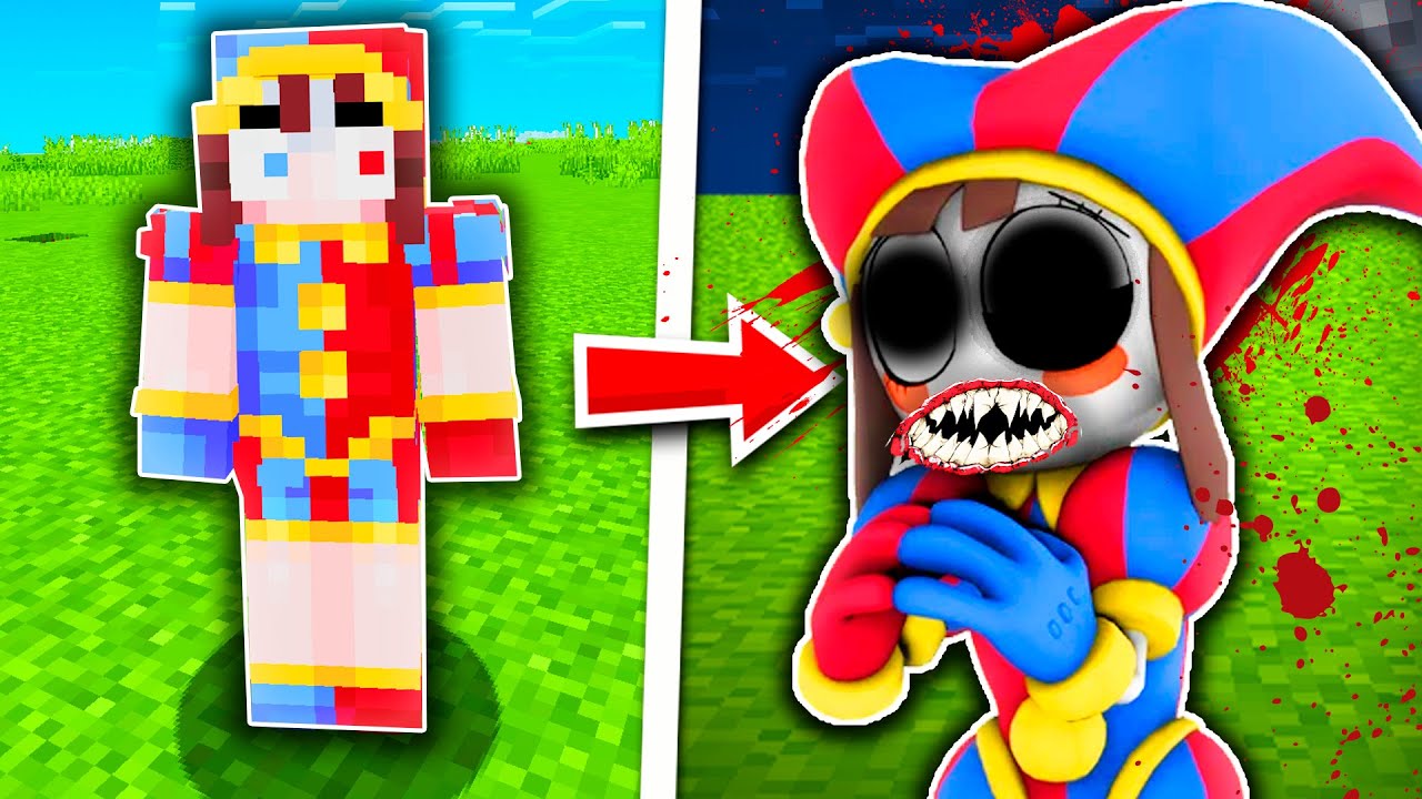 How Pomni Became Pomni.EXE in Minecraft - YouTube