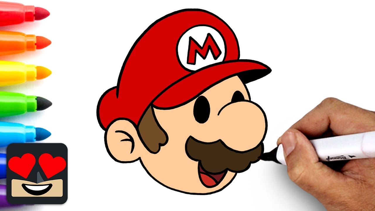 How To Draw Paper Mario | Step by Step Art Lesson for Beginners - YouTube