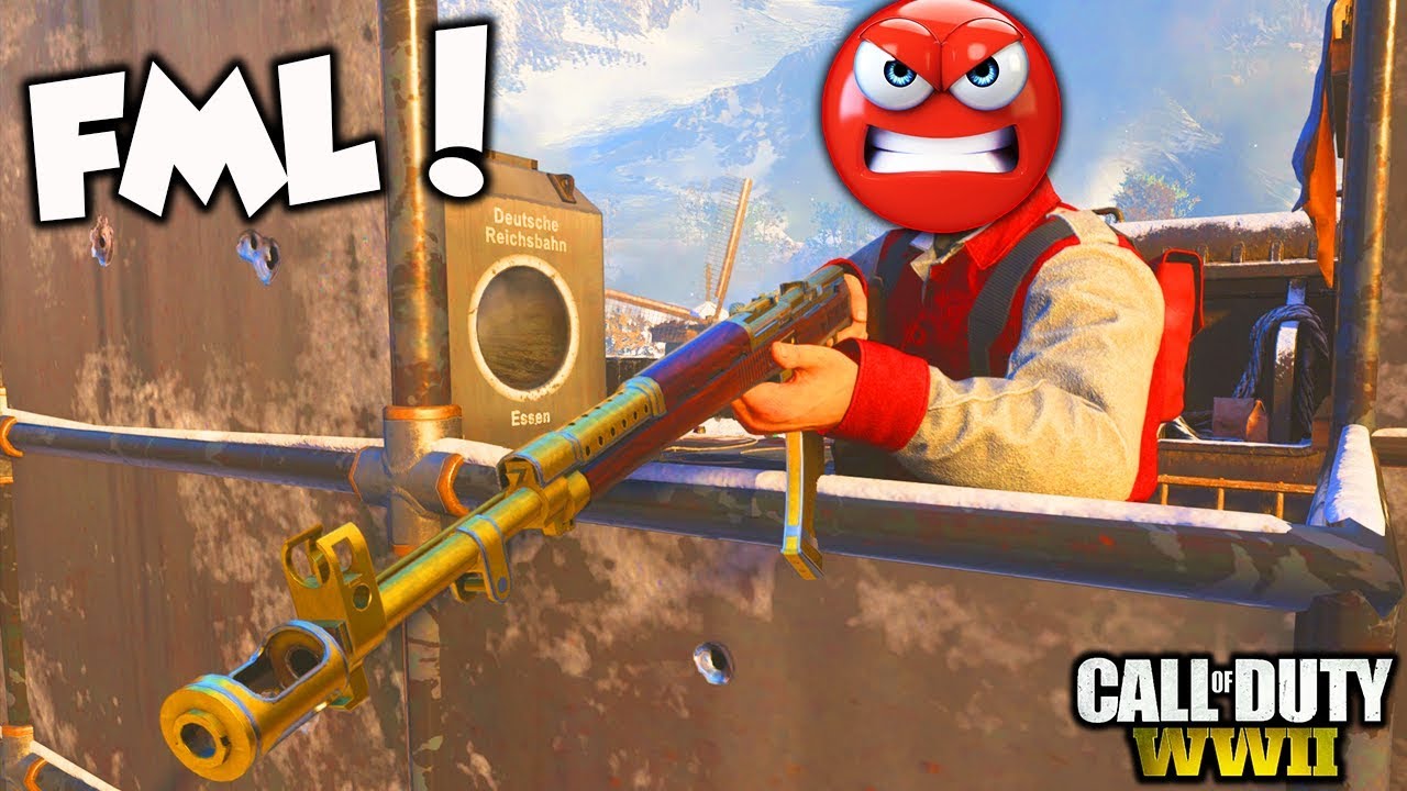 this DLC WEAPON makes me RAGE UNCONTROLLABLY in COD WW2!! (AVS-36 ...