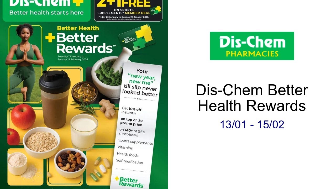 Dis-Chem Better Health Rewards 13/01 - 15/02 - YouTube