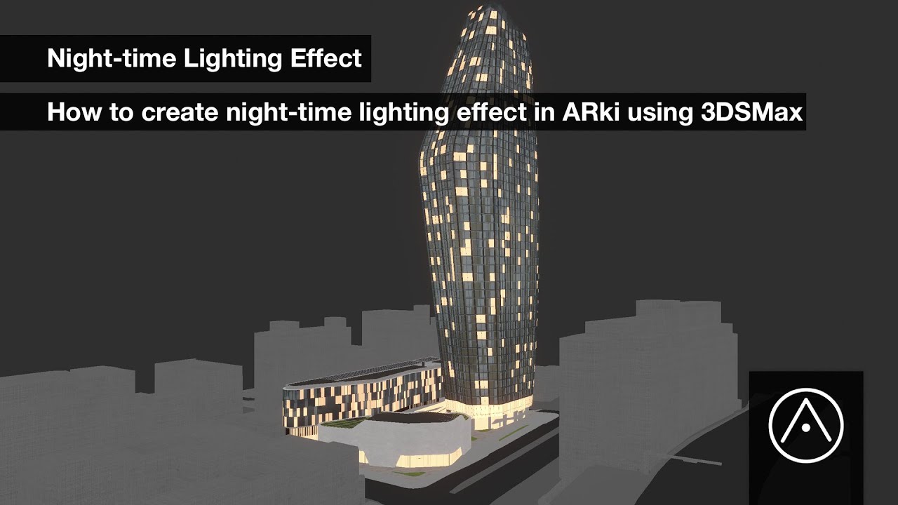 Create Night-lighting in ARki app using 3dsmax - YouTube