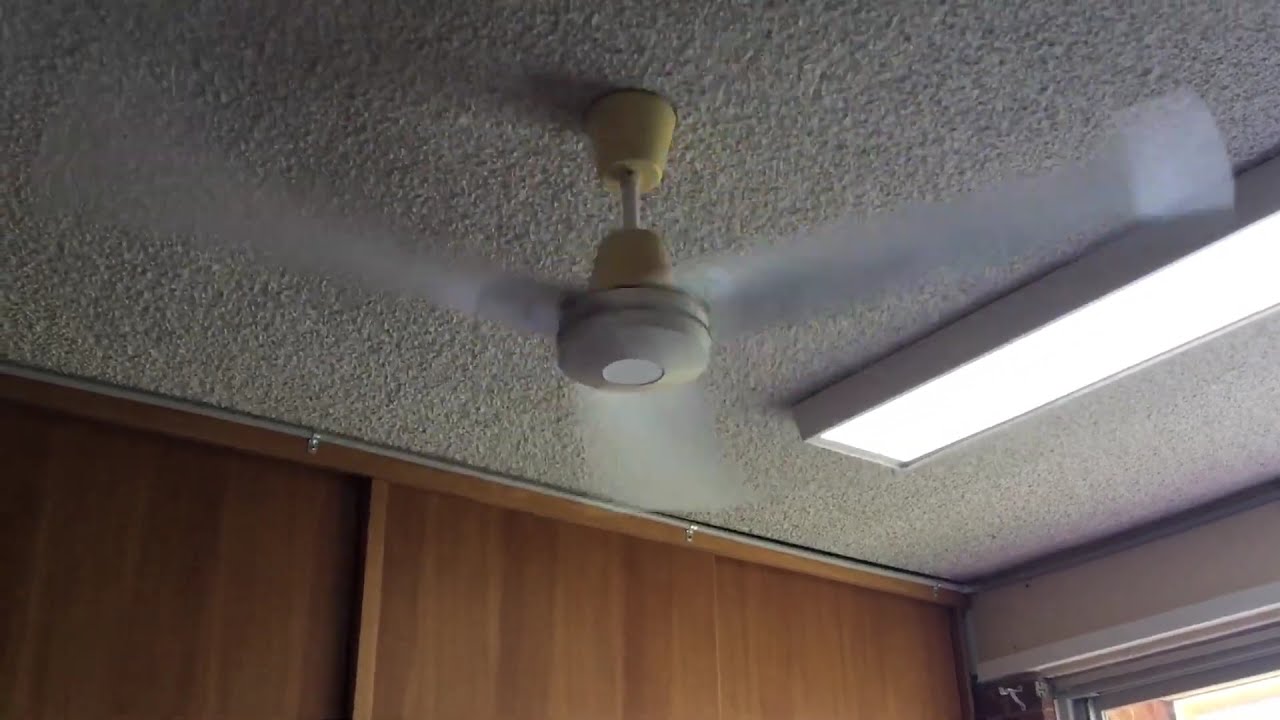Vintage weatherite ceiling fan - YouTube