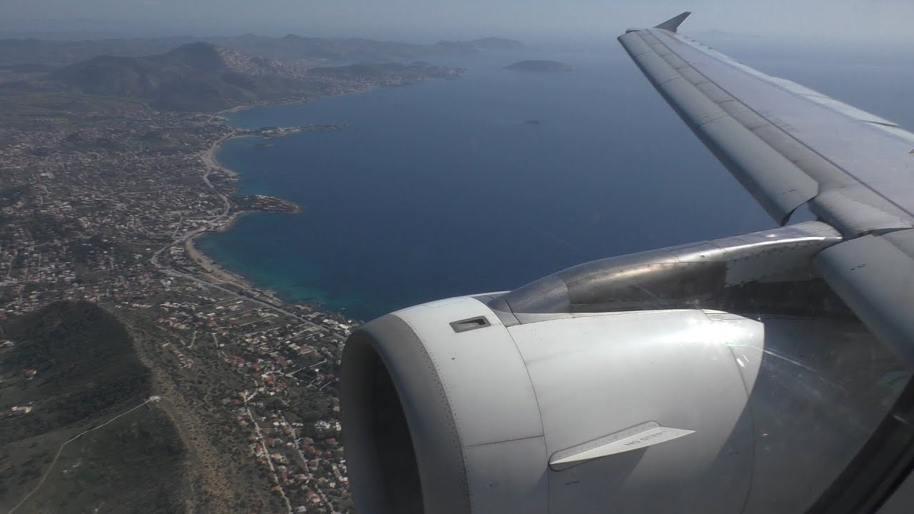 WONDERFUL GREEK LANDSCAPES! | Aegean A320 (Acropolis Livery) Landing in ...
