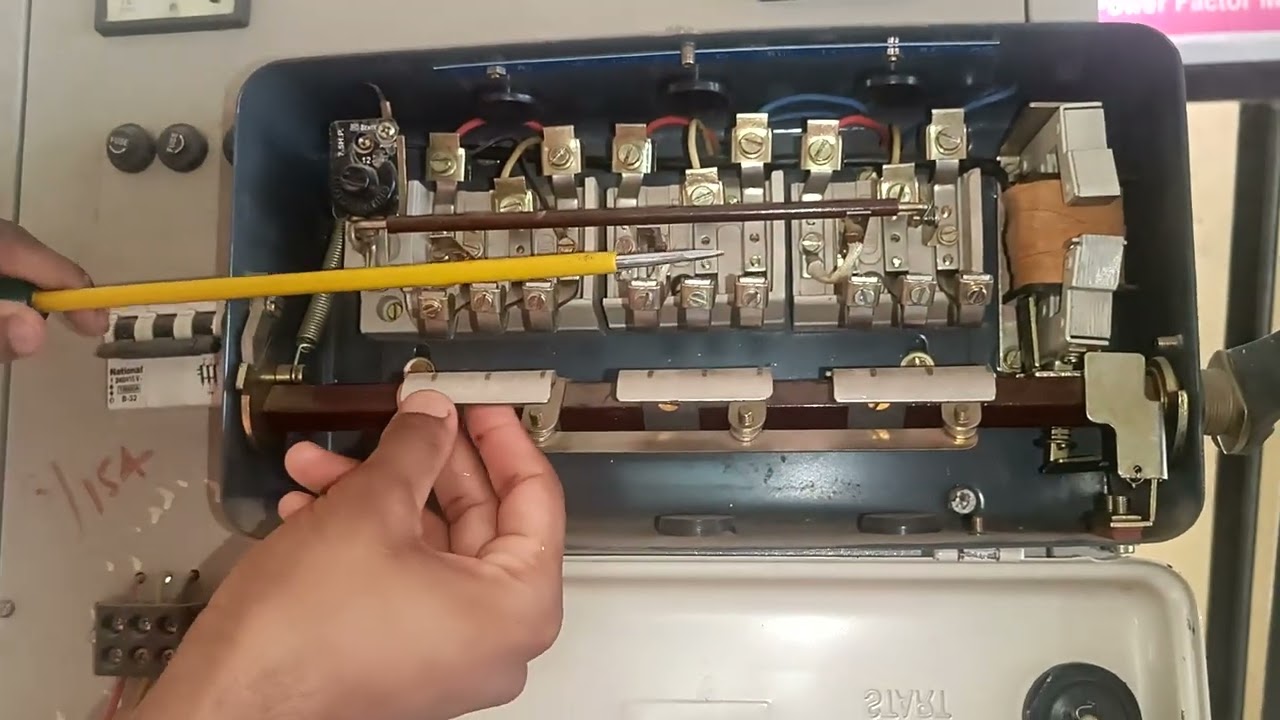 Star delta stator connection with practical - YouTube