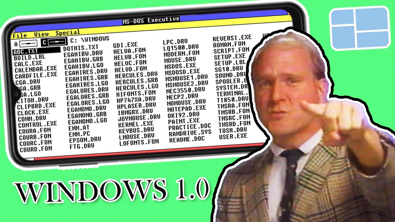 Windows 1.0 On a Phone?! - YouTube