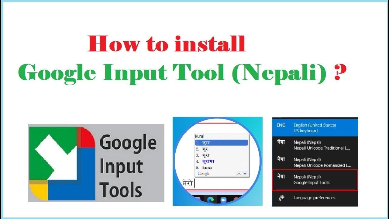 How to install Google Input Tool Nepali || For Laptop/Computer Only || Simple Video || Nepali ...