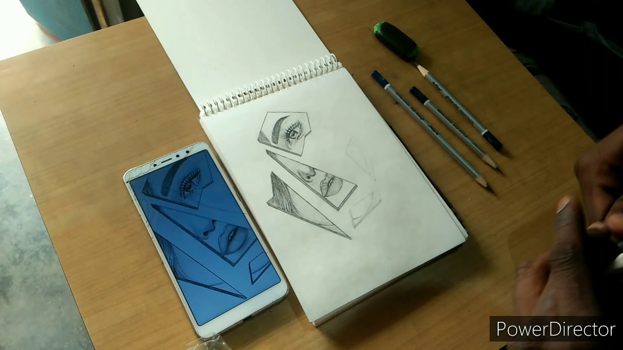 recreation of the drawing how sad girl broken mirror || Farjana Drawing ...