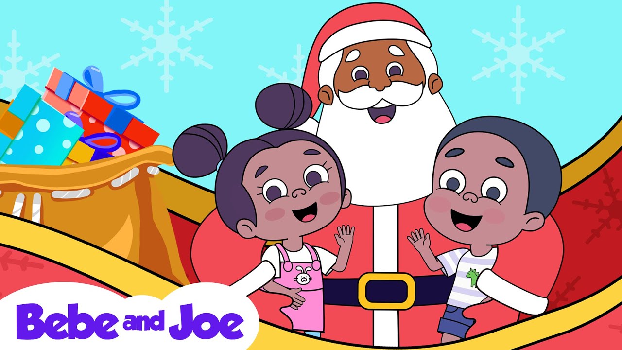 Riding in Santa's Sleigh | Christmas Song on Bebe and Joe - Nursery ...