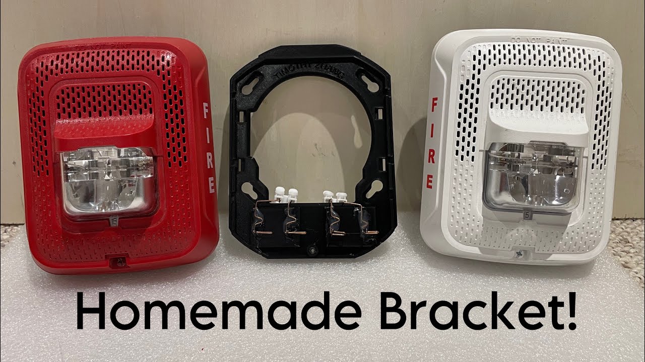 Homemade 3D-Printed Mounting Bracket for L-Series Fire Alarm Speaker ...