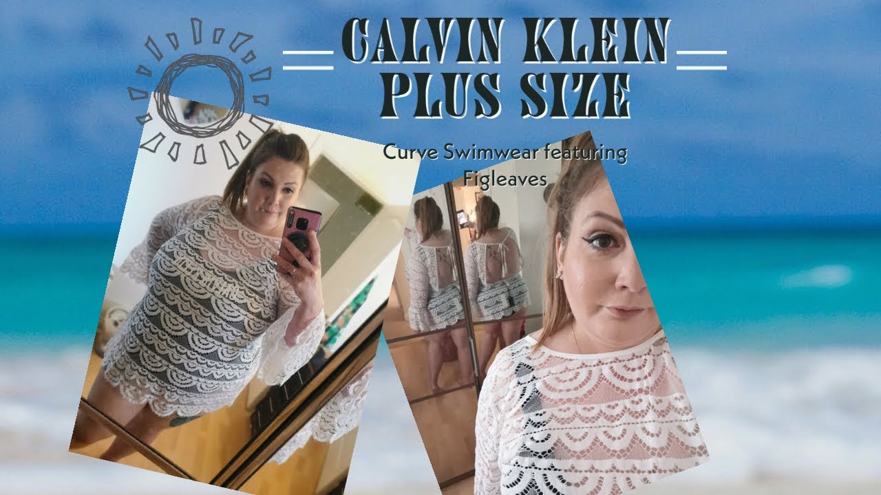 CALVIN KLEIN PLUS SIZE SWIMWEAR | Featuring Figleaves Curve Cover Up ...